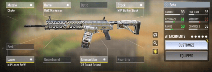 Echo Gunsmith Loadout / Attachments in COD Mobile | Season 10 – BRGeeks