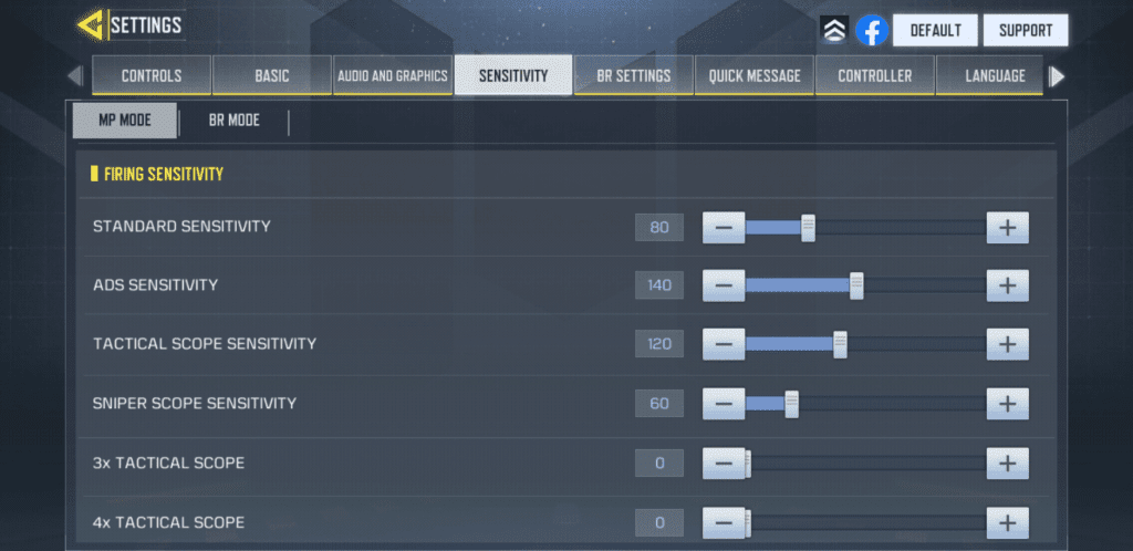 Best Sensitivity Settings in COD Mobile | Multiplayer and Battle Royale