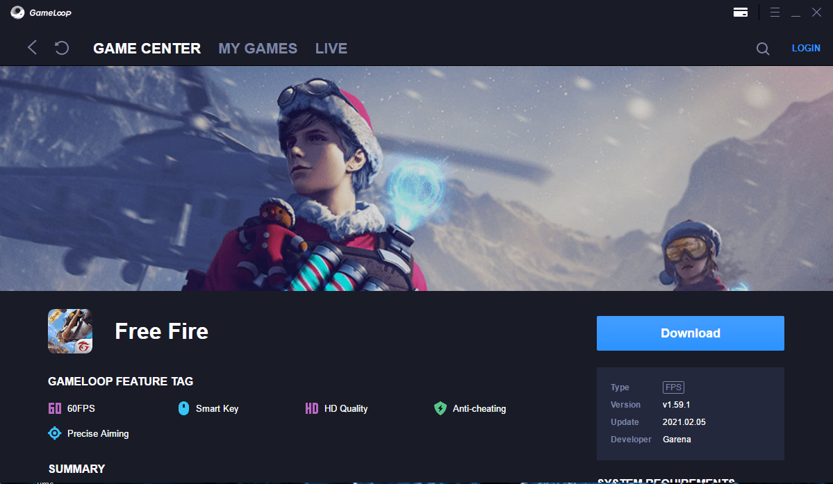 Play Free Fire on PC with GameLoop | 60 FPS Game Play