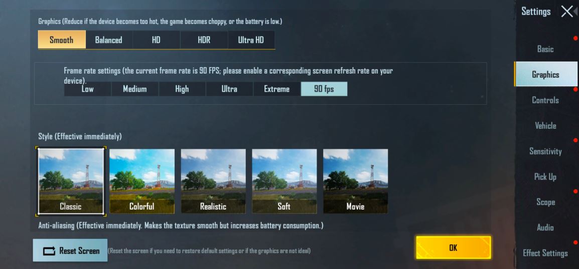Unlock PUBG Mobile 90 FPS Setting (Extreme Frame Rate)