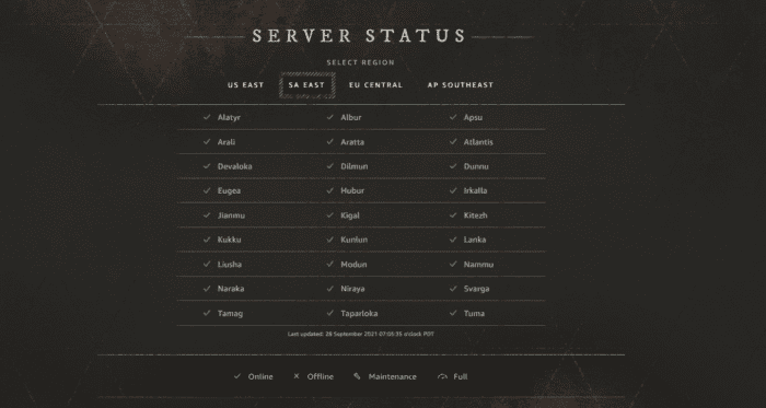 How to Check New World Server Status for Maintenance and Downtime