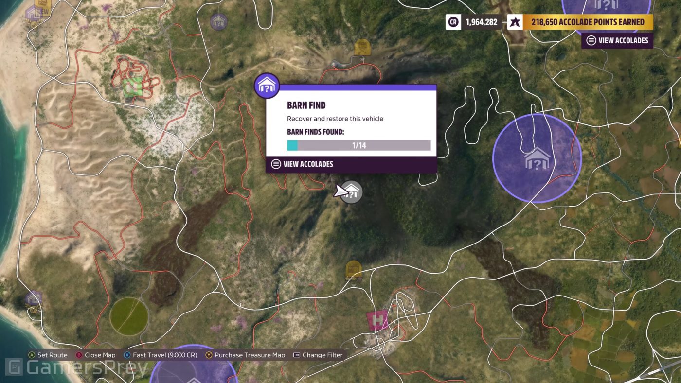 All Barn Locations in Forza Horizon 5