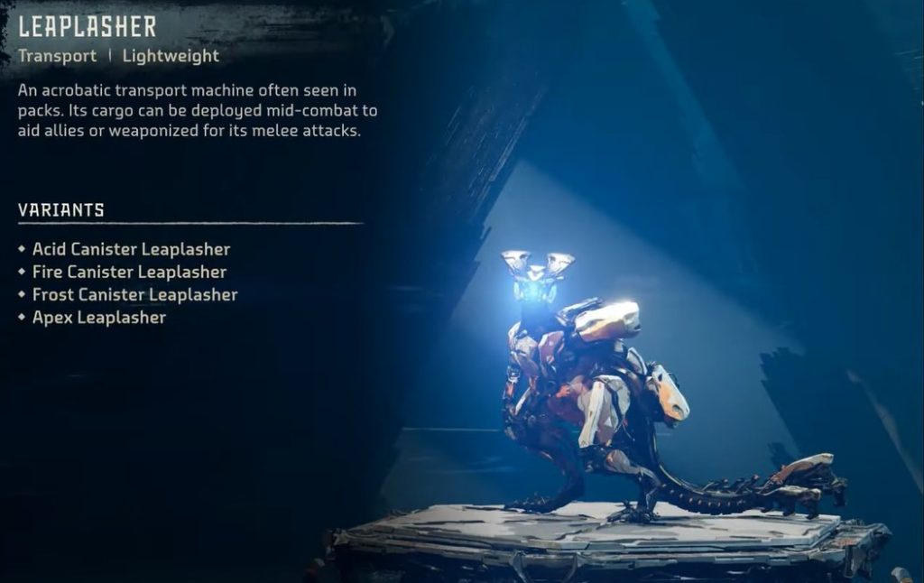 All Horizon Forbidden West Machines Locations and Types